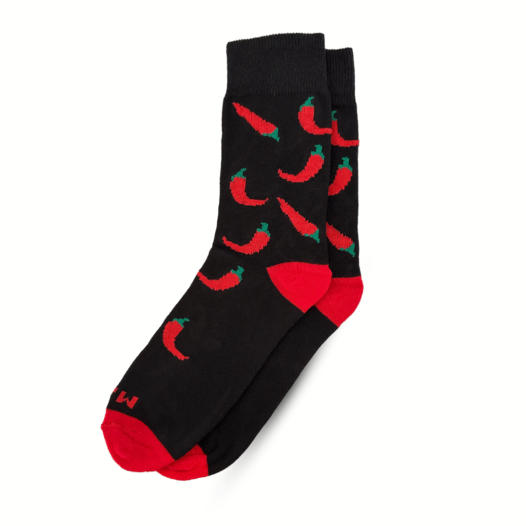 Spicy Steps Socks | Red Chillies Clothing | MAZE SOCKS